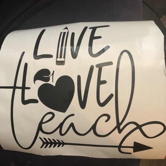 Other | Teacher Car Decal | Poshmark